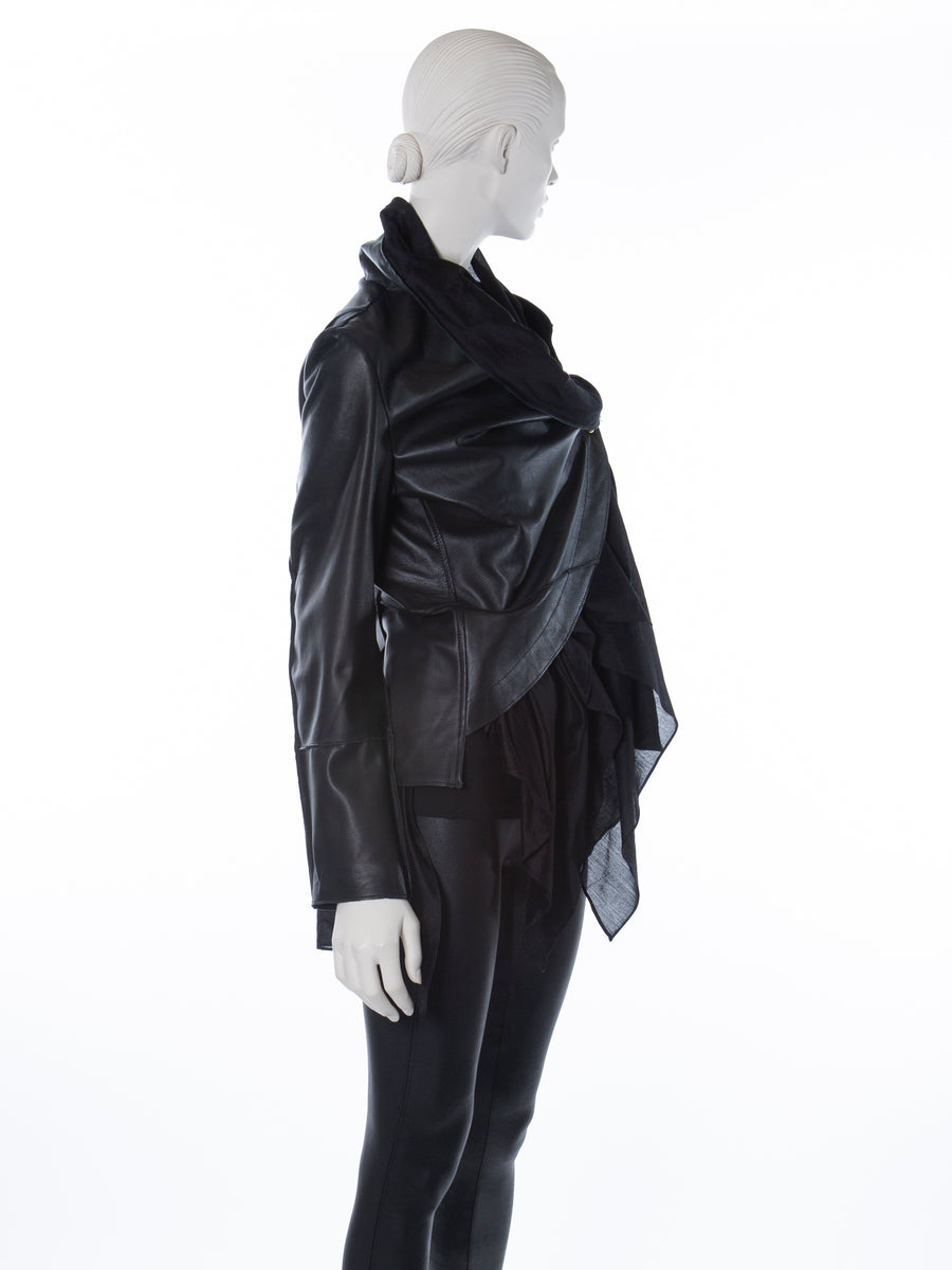 Leather Drape Jacket – Insanity El Paseo